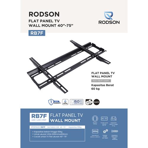 Jual Rodson RB7F Bracket TV Monitor 40 - 75" inch Fixed breket 45inch ...