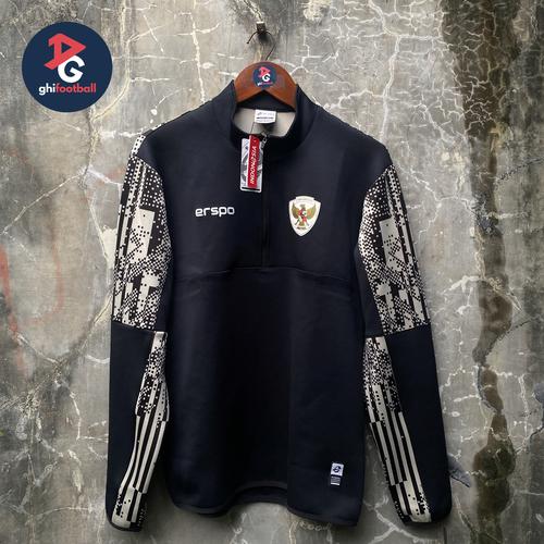 Jual Jaket Original Timnas Indonesia Erspo Midlayer Halfzip Black ...