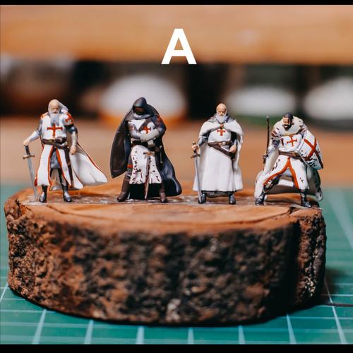 Jual Miniature Figure Templar Knight v.1 (1/87, 1/64) No Preiser ...