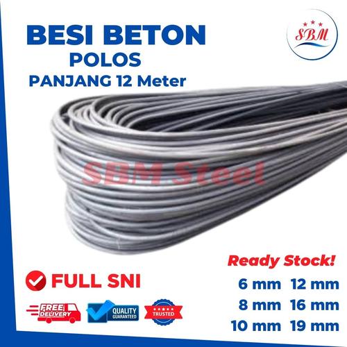 Jual BESI BETON POLOS 16 MM FULL SNI PANJANG 12 M - Kota Tangerang ...