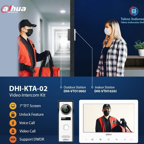 Jual DAHUA KTA02 Video Door Phone Intercom Villa Rumah Analog Camera ...