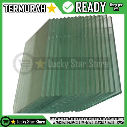 Jual KACA LAS BENING CLEAR KACO KEDOK TOPENG NGELAS SATU LEMBAR ALAT ...