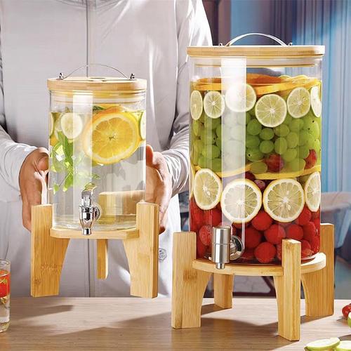 Jual Water Jug Dispenser Air Minum Kaca Set Transparant / Glass Barrel ...