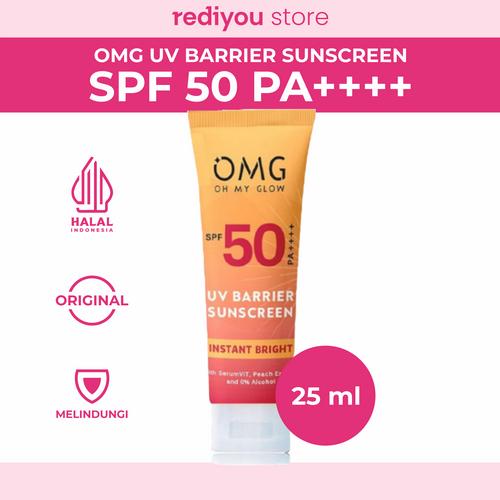 Jual OMG OH MY GLOW UV Barrier Sunscreen SPF 50 PA++++ 25 ml - Kota ...