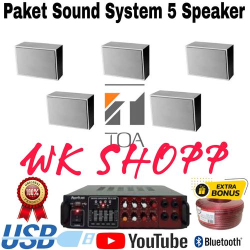 Jual Paket Sound System Indoor Outdoor 5 Speaker toa Original - Set 1 ...