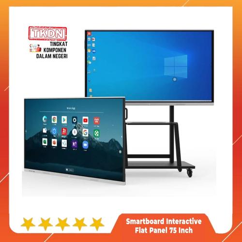 Jual Smartboard Interactive Flat Panel 75 Inch Dual OS All In Siap ...
