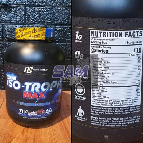 Jual Suplemen Fitness RONNIE COLEMAN Iso Tropic Max 45354 lb Isotropic ...
