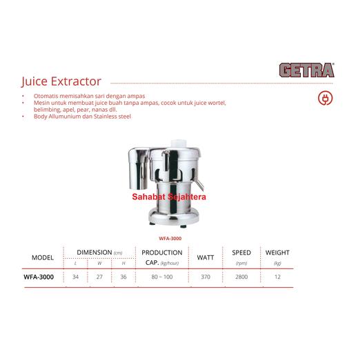 Jual Juice Extractor GETRA WFA-3000 Mesin Pemeras Jus - Jakarta Timur ...