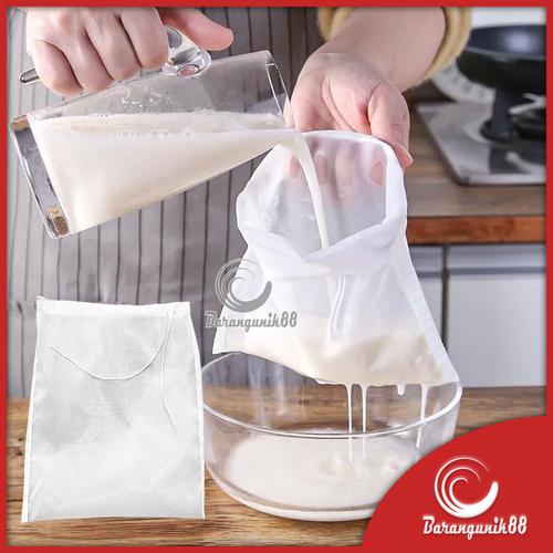 Promo Kain Saringan Susu Kedelai Nilon Reusable Mesh 200 - 20x30 cm ...