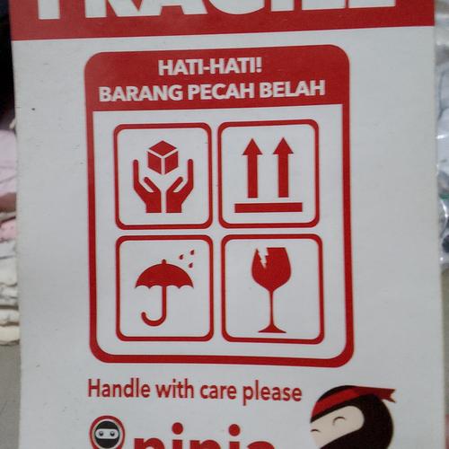 Jual Sticker Fragile Ninja Express Stiker Tempel Barang Pecah Belah ...