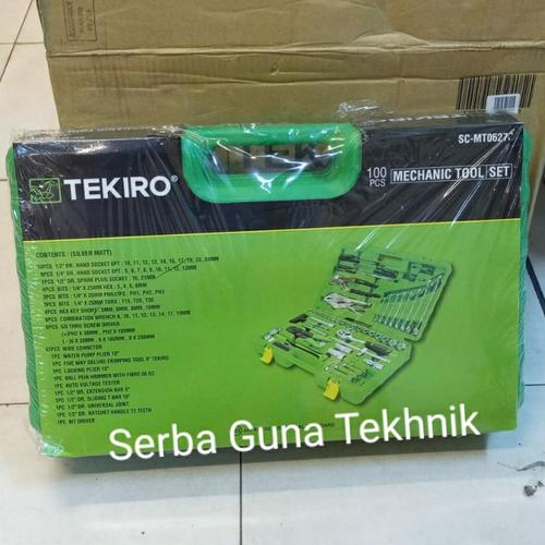 Jual Kunci Mekanik Tool Kit Set 100 pcs Tekiro Mechanic Tools Box ...