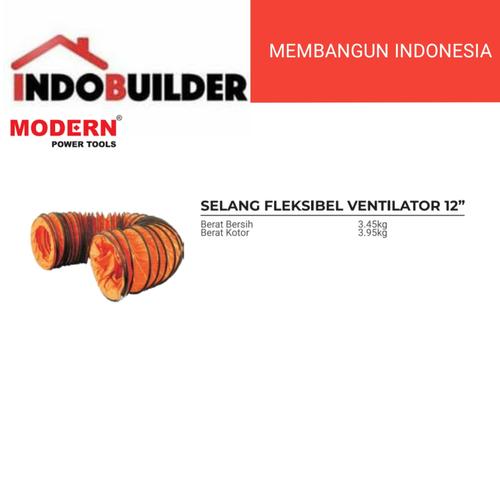 Jual MODERN SELANG FLEXIBLE VENTILATOR DUCT HOSE 12 INCH X 5 METER ...