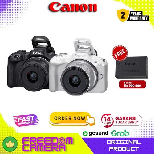 Jual Canon eos R50 Kit 18-45mm R50 kit Garansi Resmi - Black - Kota ...