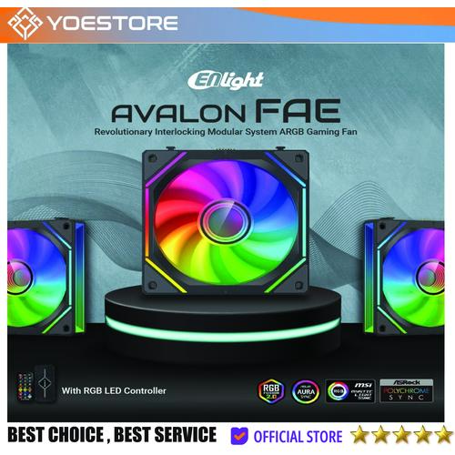 Promo Enlight Avalon FAE 120mm ARGB Fan 3 Pack - Fan Case Cicil 0% 3x ...