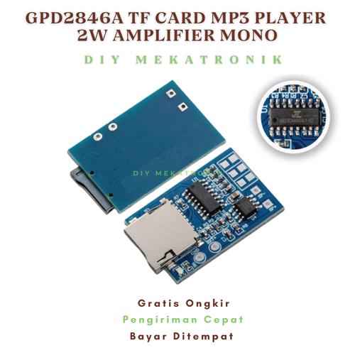 Jual GPD2846A TF Card MP3 Player 2W Amplifier Mono Decoder DFPlayer - Kota Bandung - DIY ...