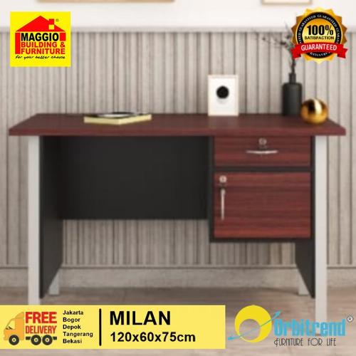 Promo MEJA KANTOR 1/2 BIRO - MEJA KANTOR KAKI BESI - MEJA KERJA ...
