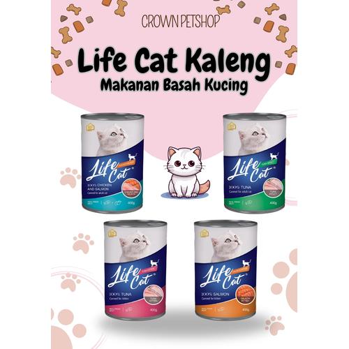 Promo Life cat kaleng 400g makanan kucing Lifecat kaleng 400g all ...