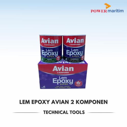 Jual Lem Epoxy Avian 2 Komponen Set Resin + Hardener 1 Set 1,6 Kg Lem ...