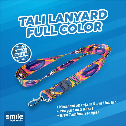 Jual Cetak Custom Tali Lanyard ID CARD/ Tali Lanyard Custom Kalung ID ...