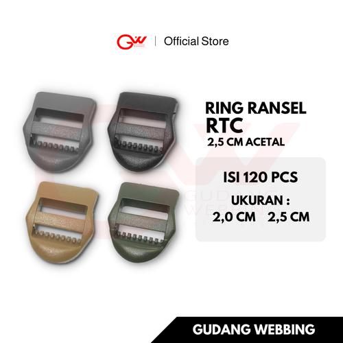 Jual RING RANSEL 2,5 CM / RING TANGGA / RTC 2,5 CM ACT - ECERAN - Abu ...