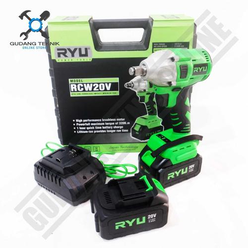 Jual Mesin Impact Wrench CORDLESS RYU RCW20V / Mesin Bor BATERAI ...