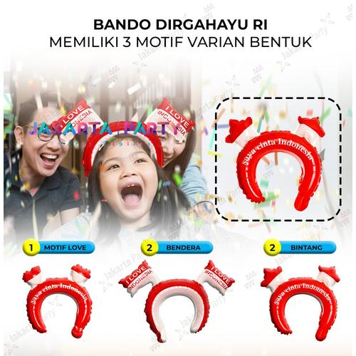 Promo Balon Foil Bando HUT RI / Balon Bando 17 agustus / Balon Foil ...