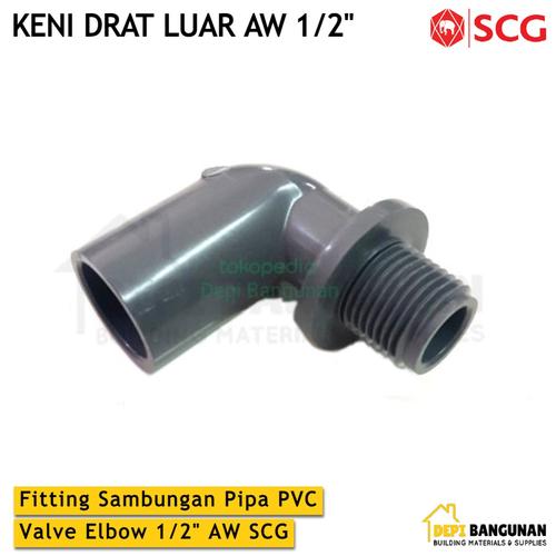 Jual Knee Drat Luar 1/2 inch KDL AW Keni SCG Valve Elbow 1/2" - Kota Tangerang - Depi Bangunan ...