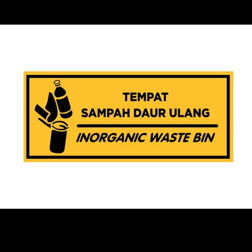 Promo STIKER TEMPAT SAMPAH MAKANAN, TEMPAT SAMPAH DAUR ULANG, RESIDU ...