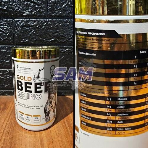 Jual Suplemen Fitness KEVIN LEVRONE Gold Beef Amino 600 tablet Original ...