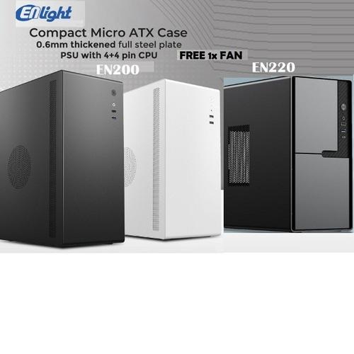 Jual Casing PC Enlight EN200 Include 1x FAN dan PSU Power Supply ...