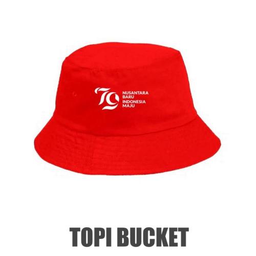 Jual TermuraH yuk!! TOPI BUCKET HATS HUT RI KEMERDEKAAN INDONESIA ...