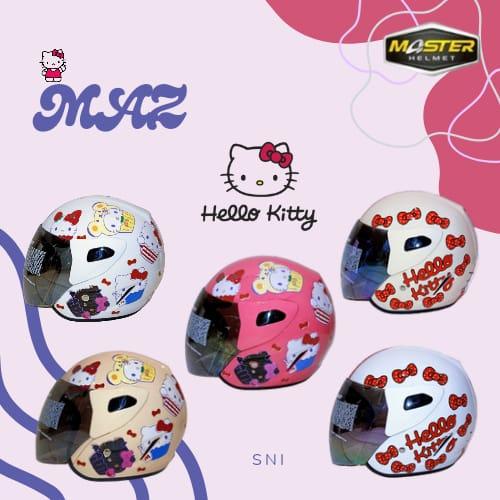 Promo Helm Maz Sonic Hello Kitty Original 100% Sni Dewasa TERLARIS TERBARU - #4 CREAM , M - Kota ...