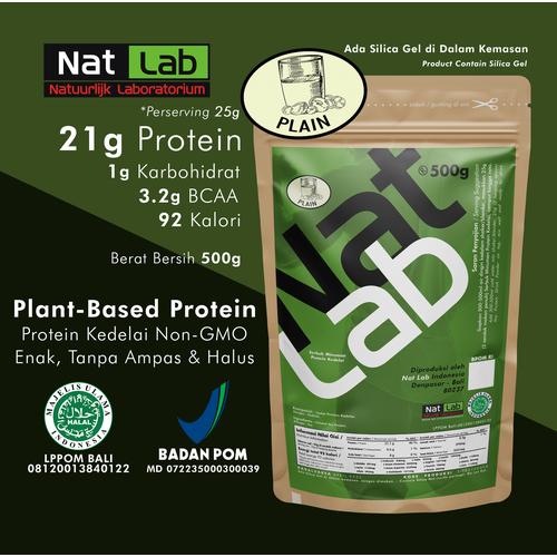 Jual Nat Lab Soy Protein Shake Vegan Keto Kedelai Bubuk Fitness Halal ...
