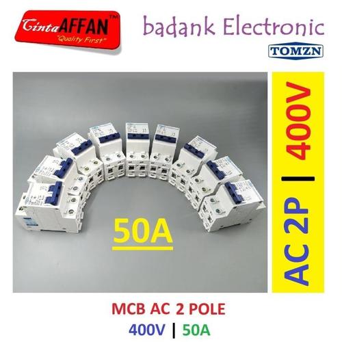 Jual MCB AC C50 50A 220V 2P Circuit Breaker Solar PV Panel Surya PLTS ...