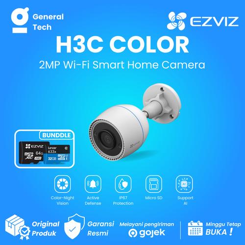 Promo Ezviz H3C COLOR 2MP Smart Wifi Camera Outdoor - H3C ONLY - Kab ...