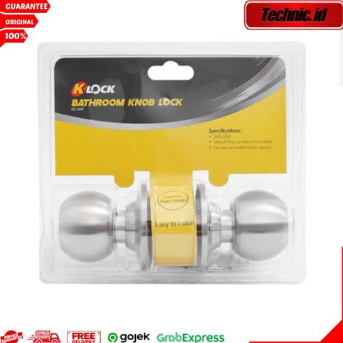 Jual K-lock Handle Pintu Bulat Kamar Mandi Classic Tubular Cylindrical ...