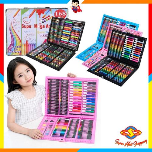 Jual PRODUK KEREN SMS DRAWING SET 168PCS OIL PASTEL CRAYON 168 IN 1 SET ...