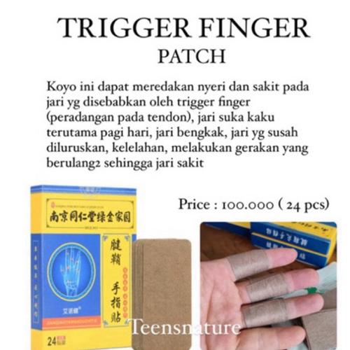 Jual Trigger Finger Patch Penang Koyo - Jakarta Timur - Teensnature2 ...
