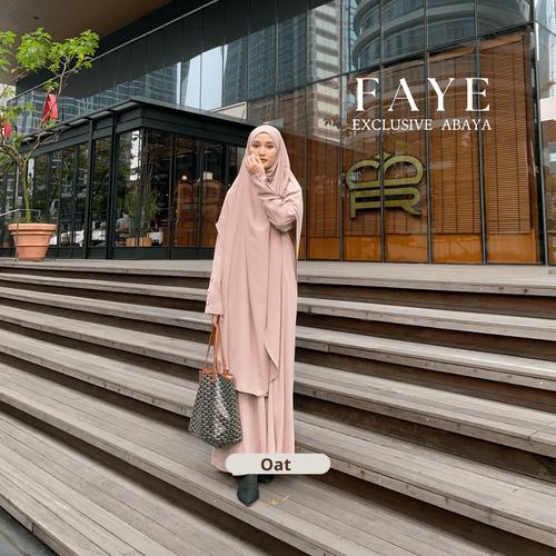 Jual EXCLUSIVE FAYE ABAYA | Abaya kancing | Abaya black | Abaya ...