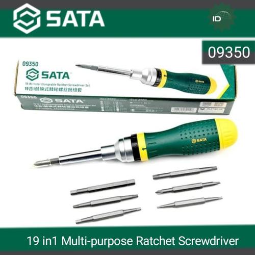 Jual Obeng 09350 - 19 in 1 Multi-Purpose Ratchet Screwdriver Set SATA ...