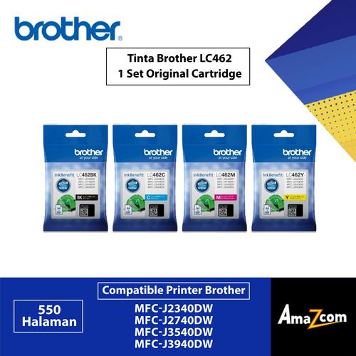 Jual Brother Ink LC 462 BK/C/M/Y for MFC-J3540DW Tinta LC462 - Set ...