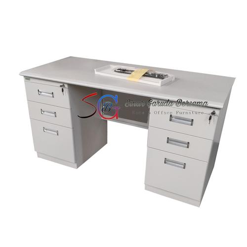 Jual [PLAT BESI] MEJA KANTOR PLAT BESI ANTI AIR ANTI JAMUR ANTI RAYAP ...