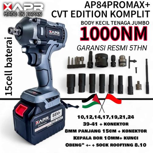 Jual APR ap84promax+ cvt edition raja bor impact wrench 1000nm body ...