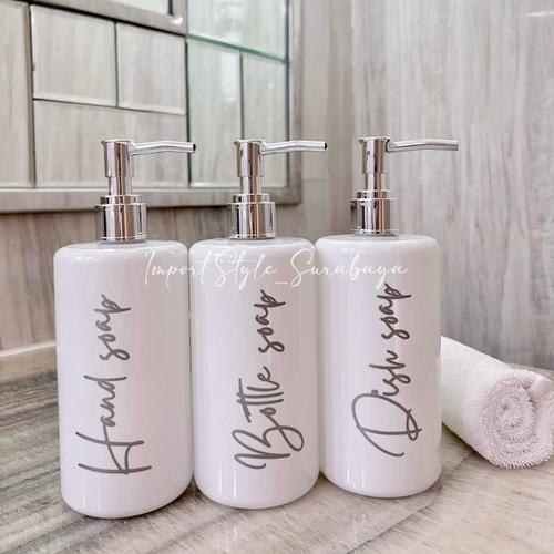 Jual botol PUTIH GLOSSY 500ml EXCLUSIVE SILVER EDITION luxury . BISA ...