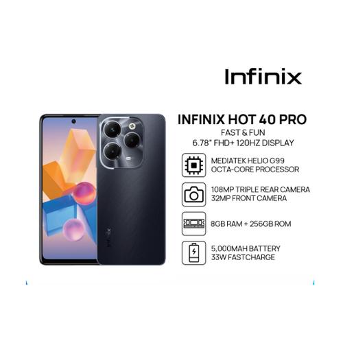 Promo INFINIX HOT 40 PRO & HOT 40i - Ram 16GB / Rom 256GB – Helio G99 ...