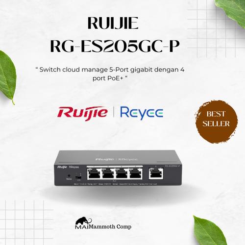 Jual RUIJIE Switch Cerdas Cloud Manage 5-Port Gigabit PoERG-ES205GC-P ...