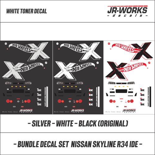 Jual Decal Nissan Skyline R34 IDE 2023 BUNDLE DECAL SET Universal For Diecast 1:64 Scale - Kab ...