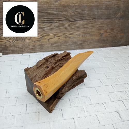 Jual Pipa once klokotan kayu Kemuning emas segi enam model S B57 - Kab ...