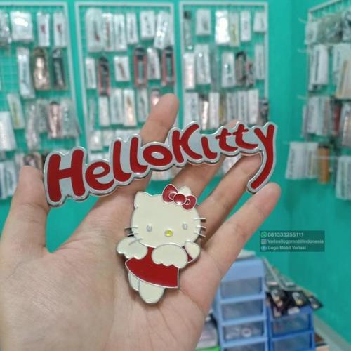 Jual Emblem logo HK Hello kitty angel sayap wings metal stainles mobil ...