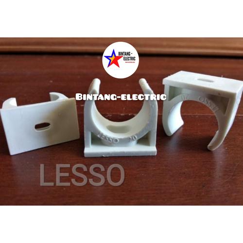 Jual Klem Jepit U Pipa Conduit PVC 20mm | Pipa Clamp Conduit Lesso ...